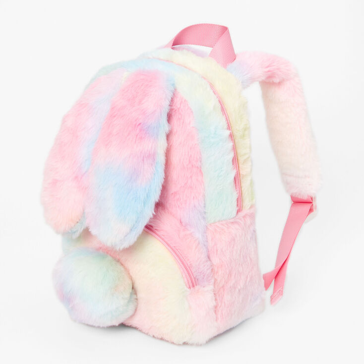 Claire's Club Pastel Tie Dye Bunny Furry Mini Backpack | Claire's | 103 ...