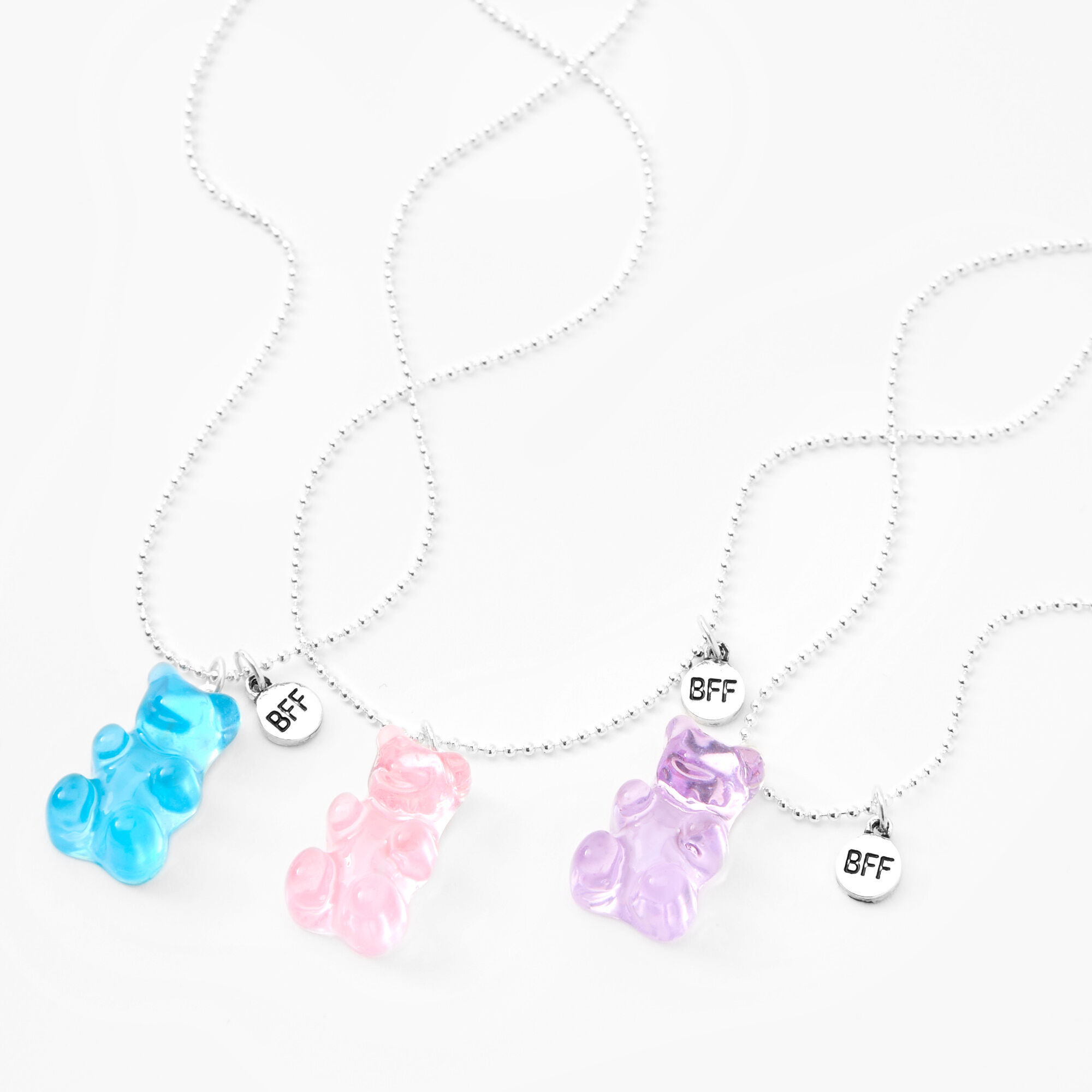 Best Friends Gummy Bears Pendant Necklaces 3 Pack Claire s 103.1.11 controllers
